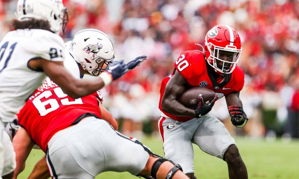 Georgia takes over the top spot in the AP Poll for Week 3