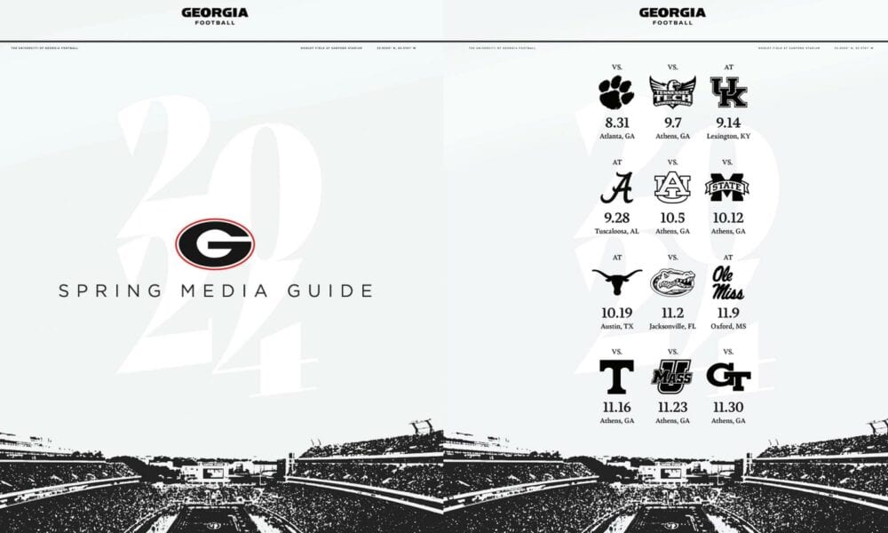 2024 UGA Football Spring Media Guide released