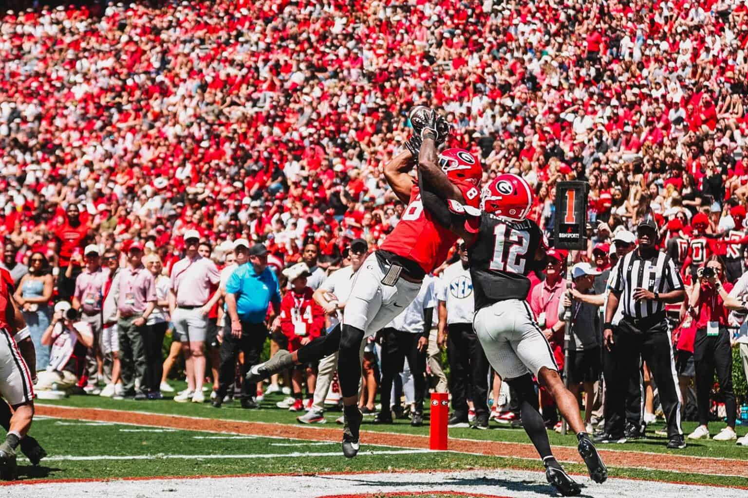Red and Black tie in exciting G-Day game