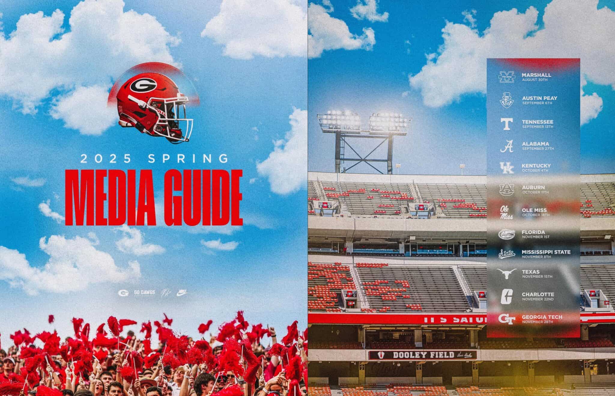 2025 UGA Football Spring Media Guide released